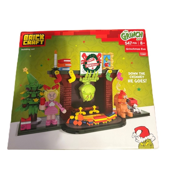 Dr. Seuss | Toys | Brickcraft Grinch Grinchmas Eve Fireplace Building ...